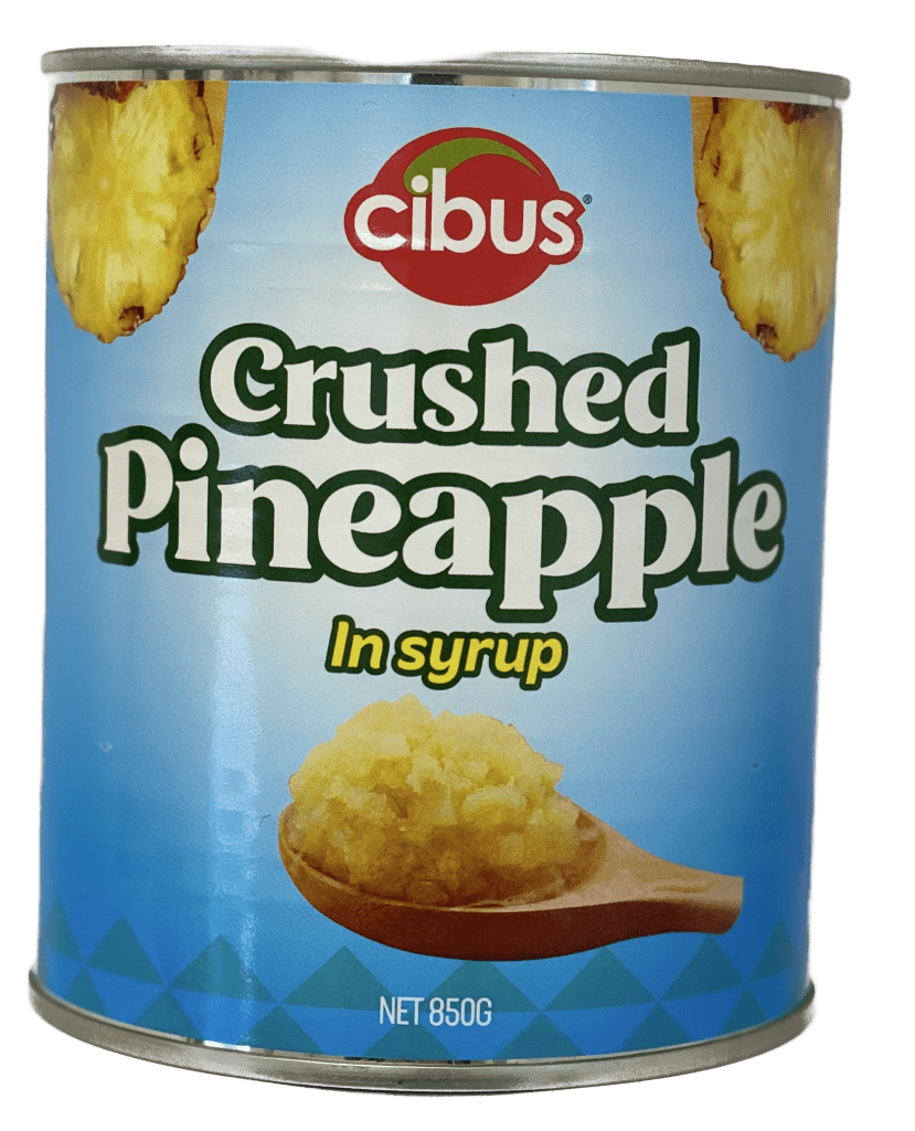 Cibus Crushed Pineapple in Syrup - with Easy Open Lid (24 x 850g) - Cibus Foods